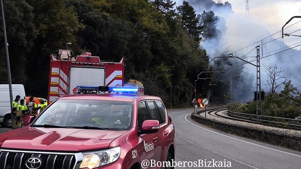 Sute bat piztu da Gueñesen
